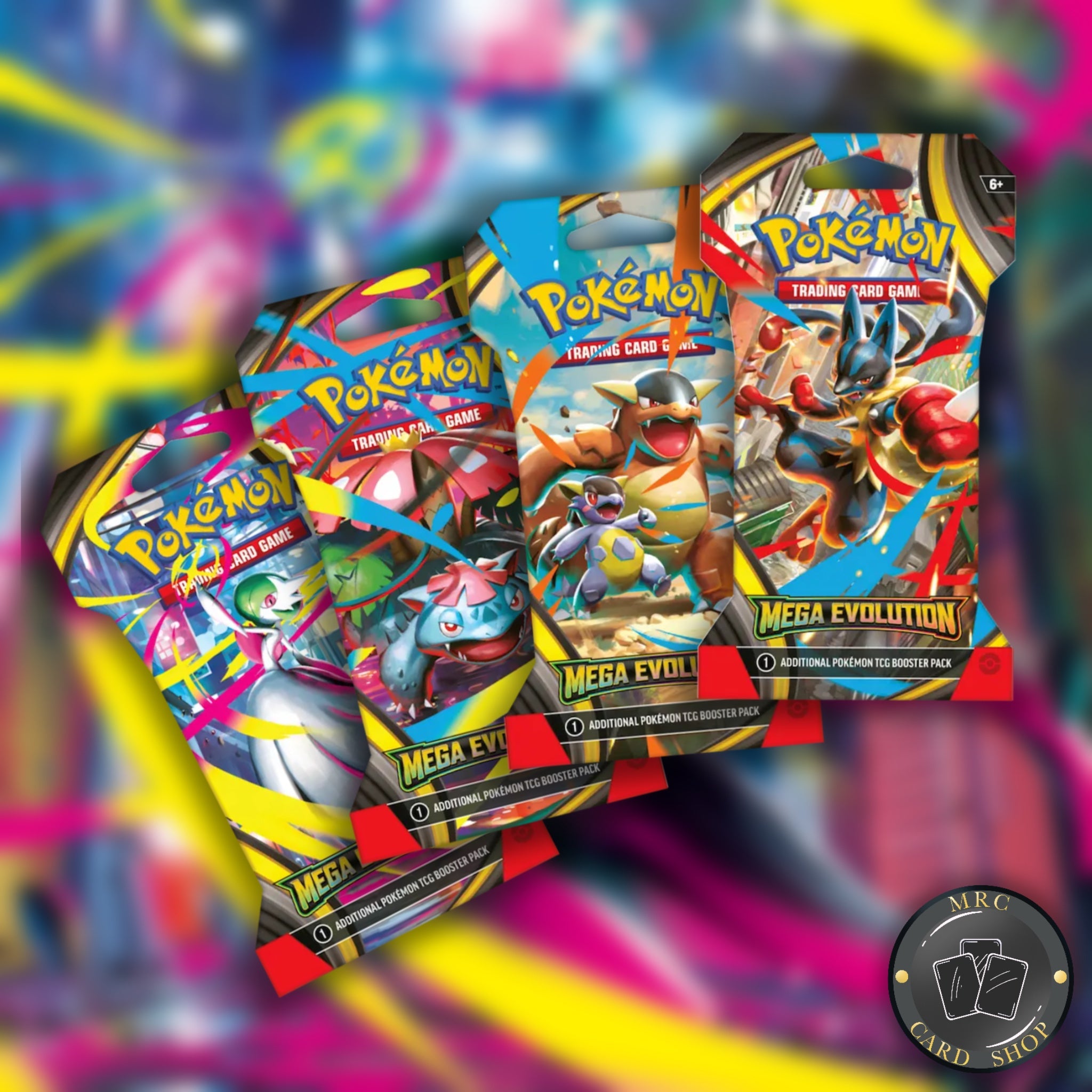 Pokémon - Trading Card Game: Mega Evolution Sleeved Booster - Styles M ...